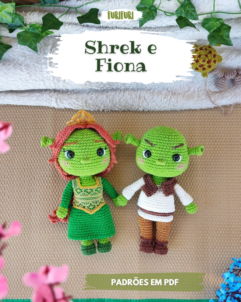 (English) Shrek & Fiona – Amigurumi Patterns - FuriFuri Amigurumi